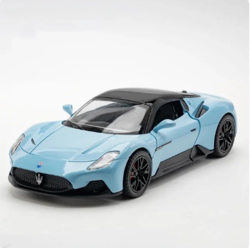 ماشین فلزی مازراتی گرن توریسمو چهار دربازشو بزرگ 1/24 چراغدار و موزیکال ...