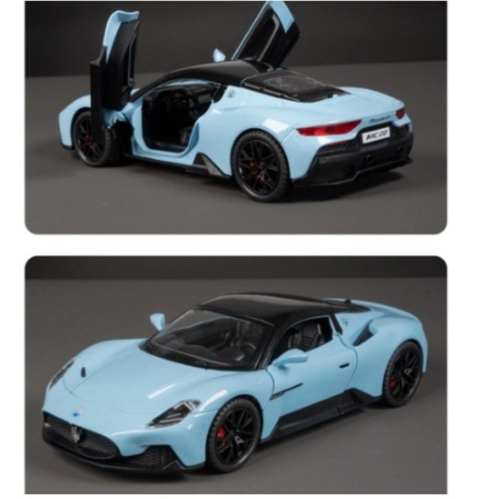 ماشین فلزی مازراتی گرن توریسمو چهار دربازشو بزرگ 1/24 چراغدار و موزیکال ...