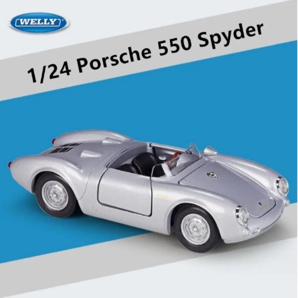 ماشین فلزی پورشه 550 اسپایدر کروک کلاسیک بزرگ 1/24 ویلی تک جعبه Porsche ... ماشین فلزی پورشه 550 اسپایدر کروک کلاسیک بزرگ 1/24 ویلی تک جعبه Porsche ...